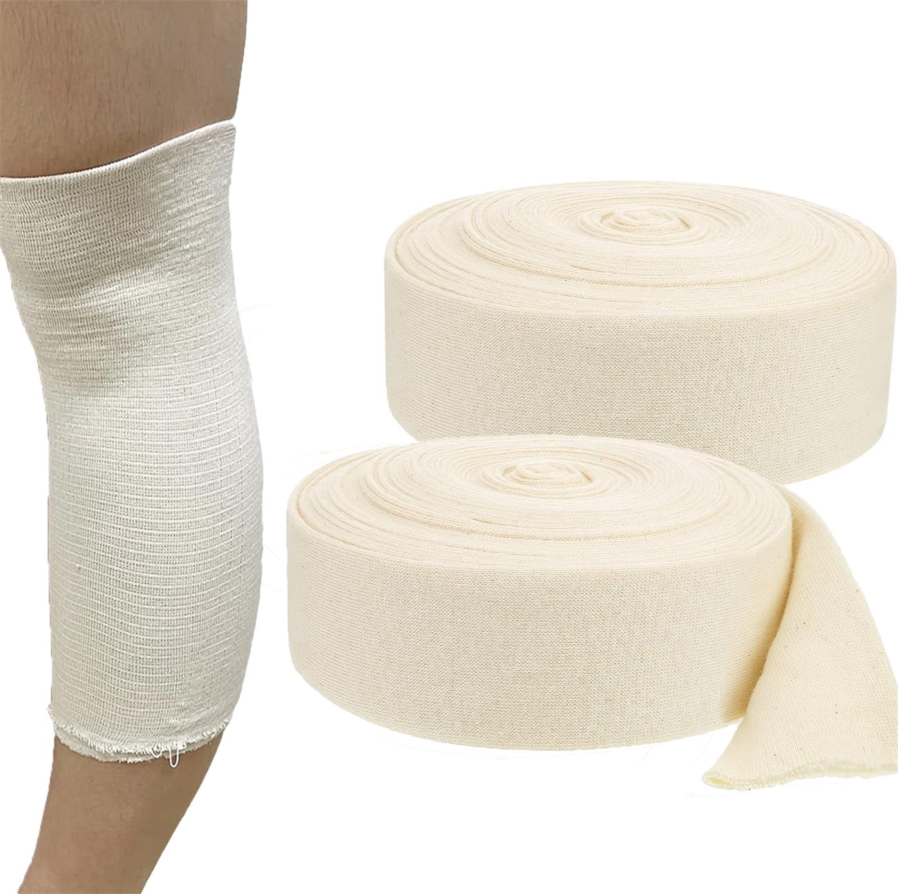 Tubular Bandages,Bexikou 2 Pack Cotton Tubular Elastic Bandage Elastic ...