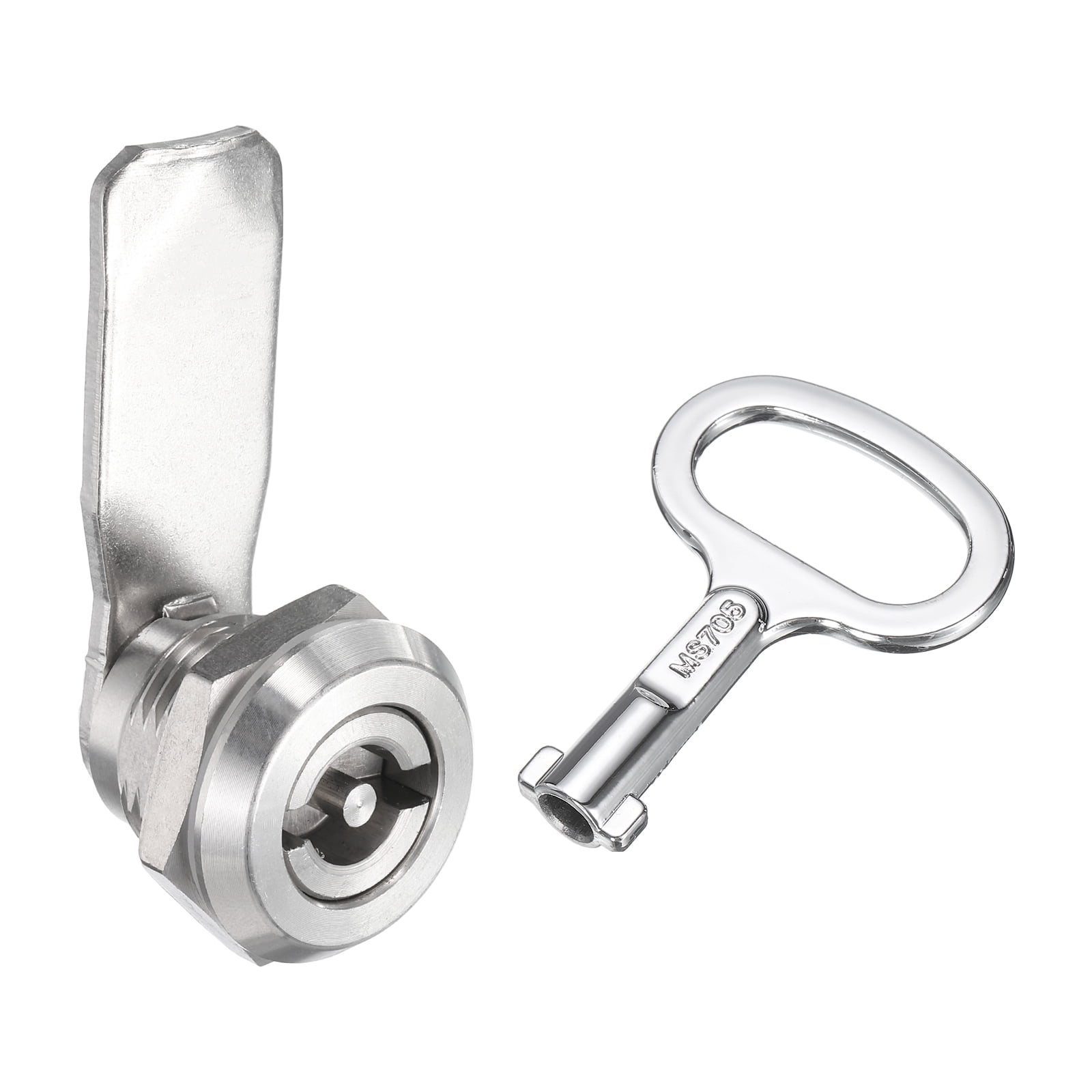 Tubular Cam Lock 5/7" Cylinder Length 304 Stainless Steel Flat Cabinet ...