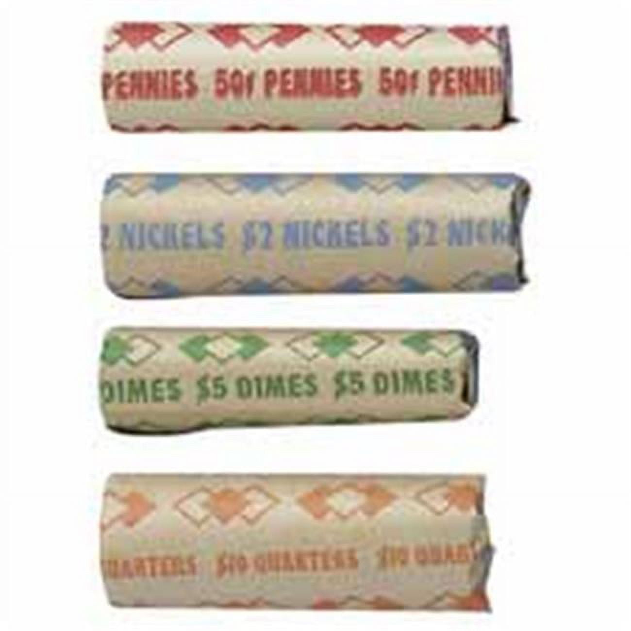 Tubular Coin Cartridges- .50 Pennies- 1000-CT- Red - Walmart.com