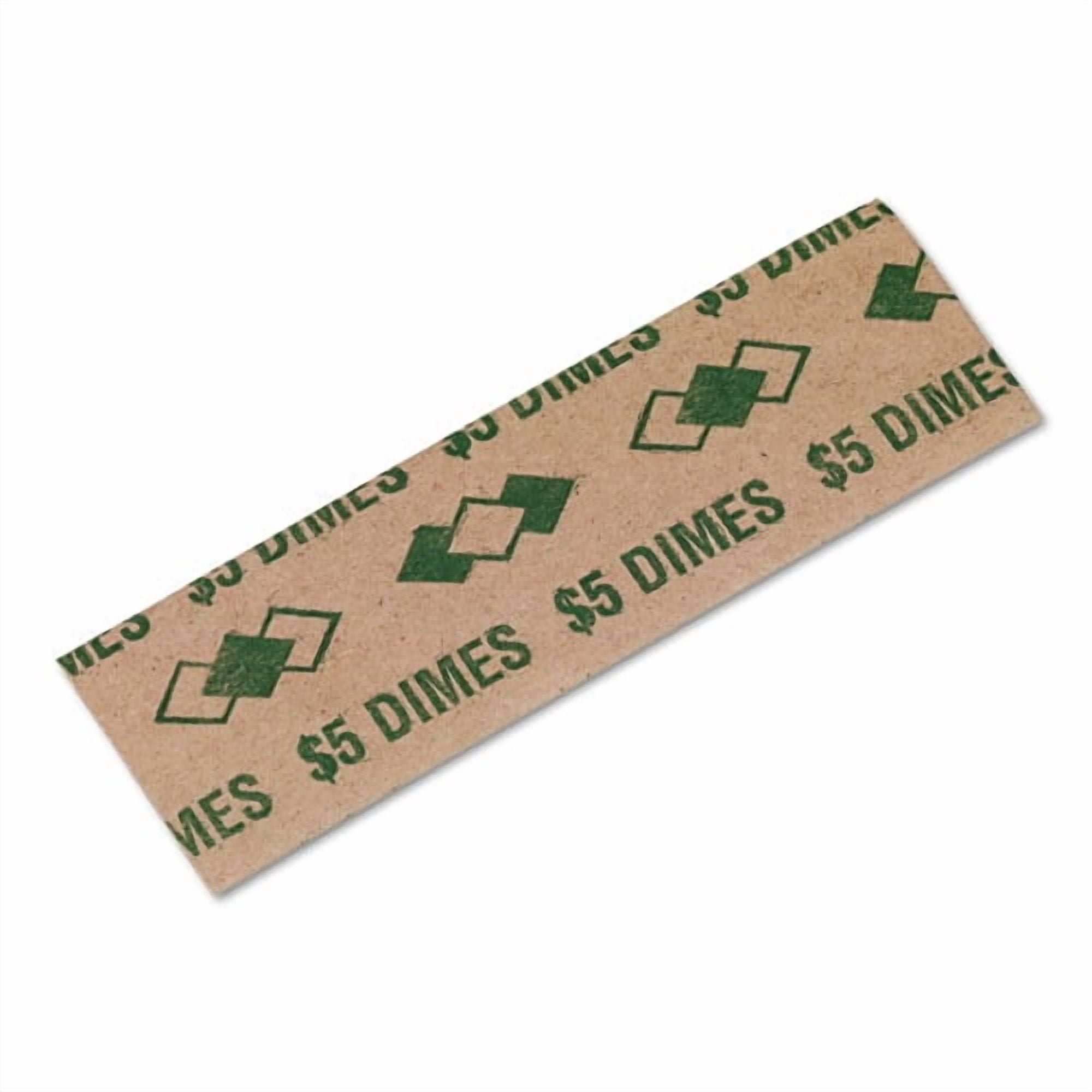 Tubular Coin Wrappers, Dimes, $5, Pop-Open Wrappers, 1000/pack | Bundle ...