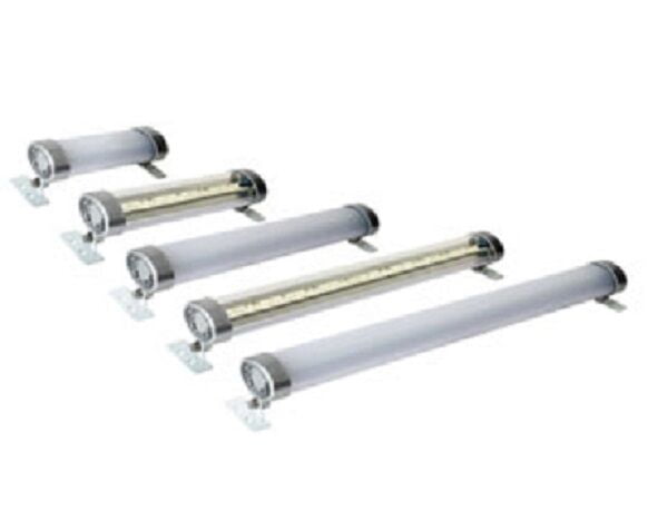 Tubular LED Machine tool light 400mm IP67 waterproof, with brackets ...