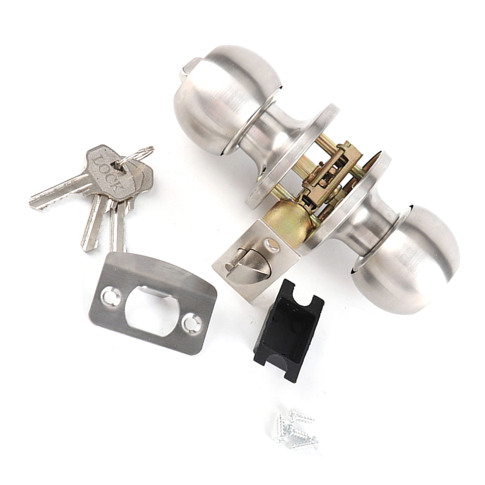 Tubular Lockset 3 Pole Stainless Steel Prefabricated House Ball Door ...