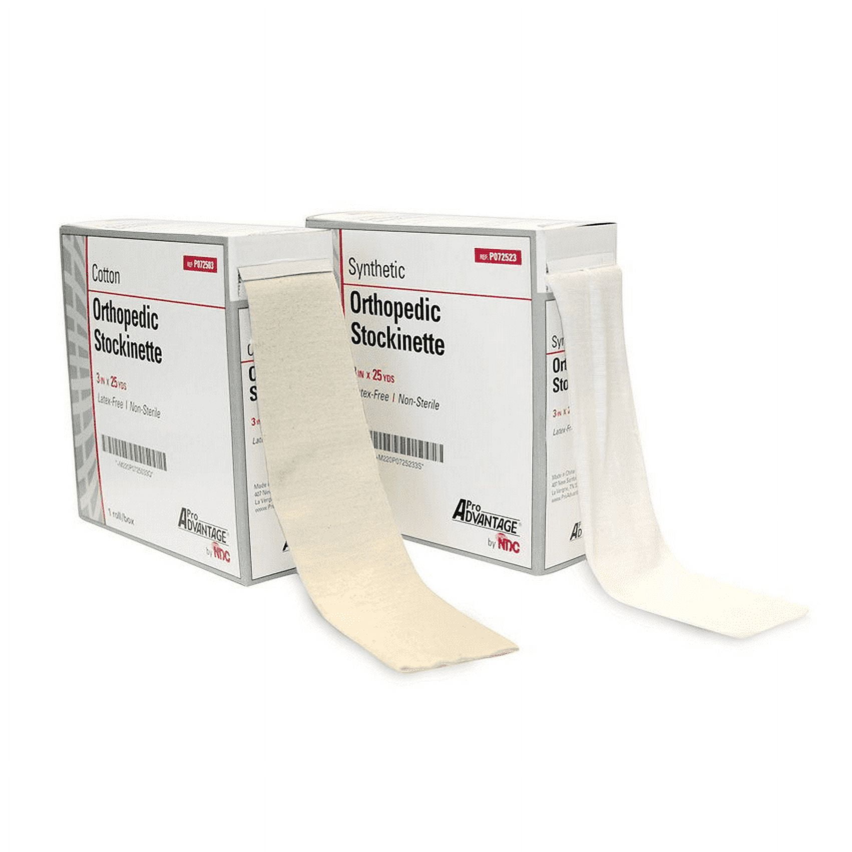 Tubular Stockinette Medical Cotton Bandage Roll, 3" x 25 yd Soft ...