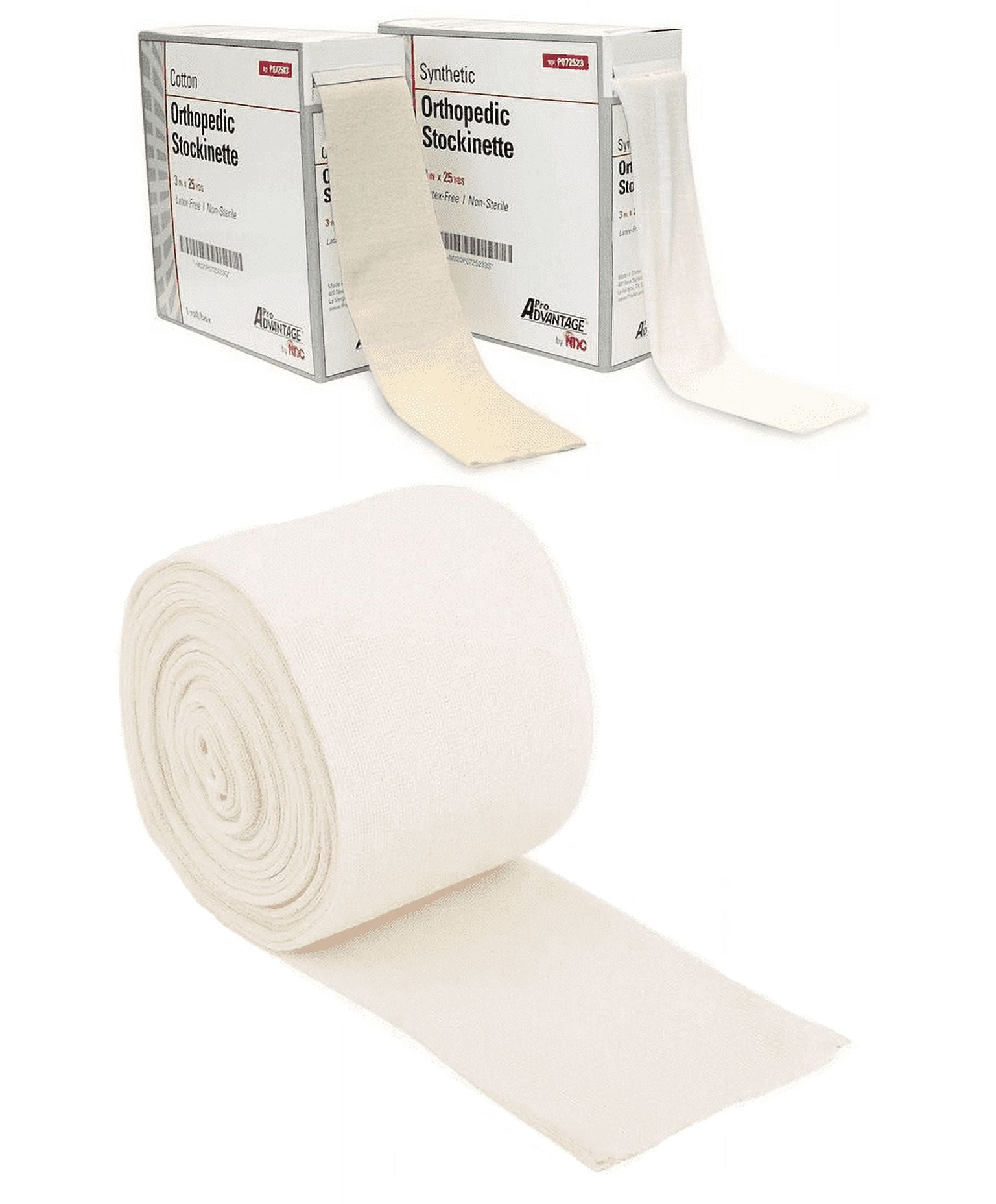 Tubular Stockinette Medical Synthetic Bandage Roll, 4" x 25 yd Soft ...
