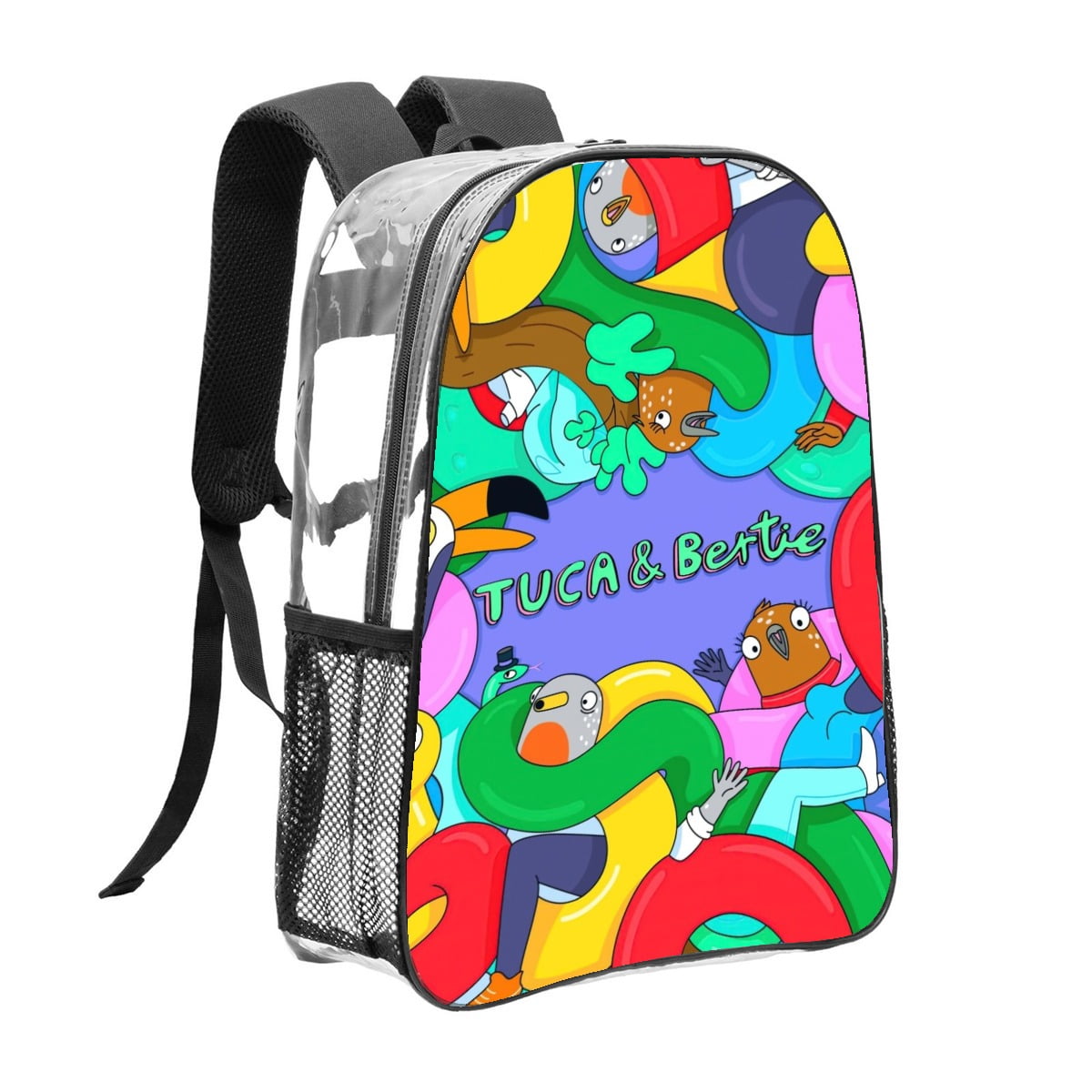 Tuca Bertie Pattern Transparent Backpack Lightweight And fashionable ...