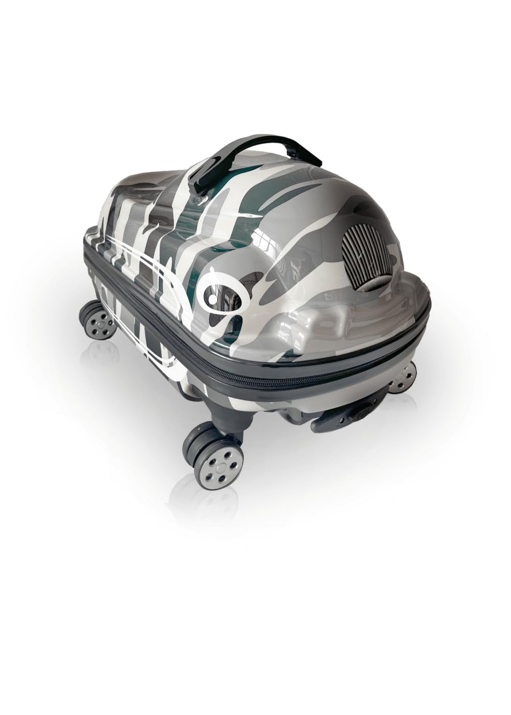 Tucci-Kids Dashmobile Hard-Shell Ride-On Suitcase Luggage - Gray Camo ...
