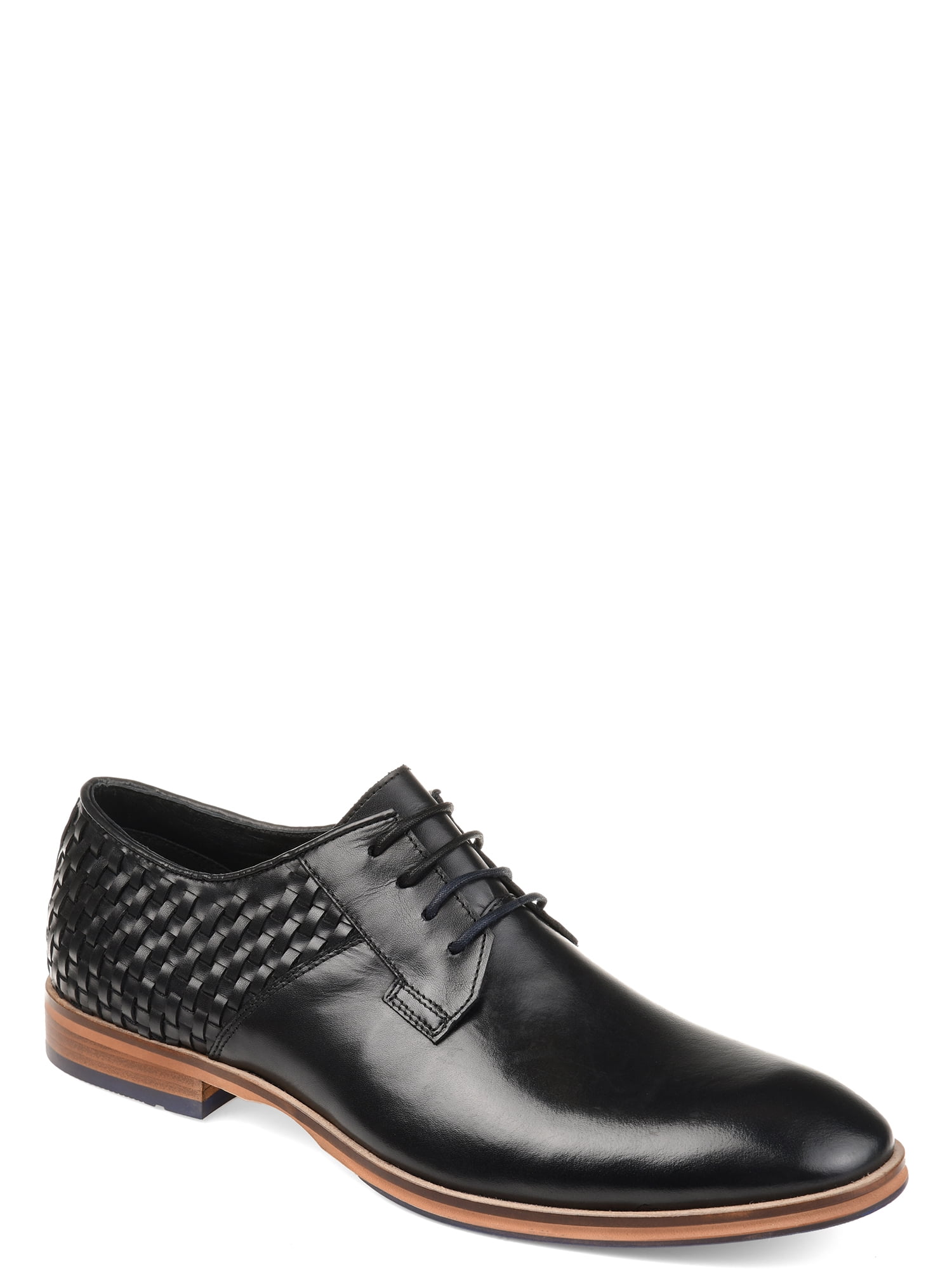 Tuck & Von Men's Genuine Leather Woven Lace-up Derby Shoe - Walmart.com