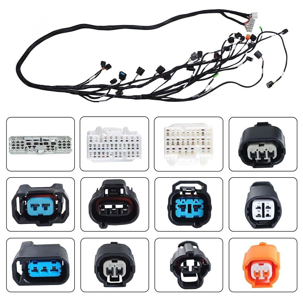 Tucked Engine Harness K-Series For Honda Acura Integra K20 K24 K-Swap CRX EK EG - Walmart.com