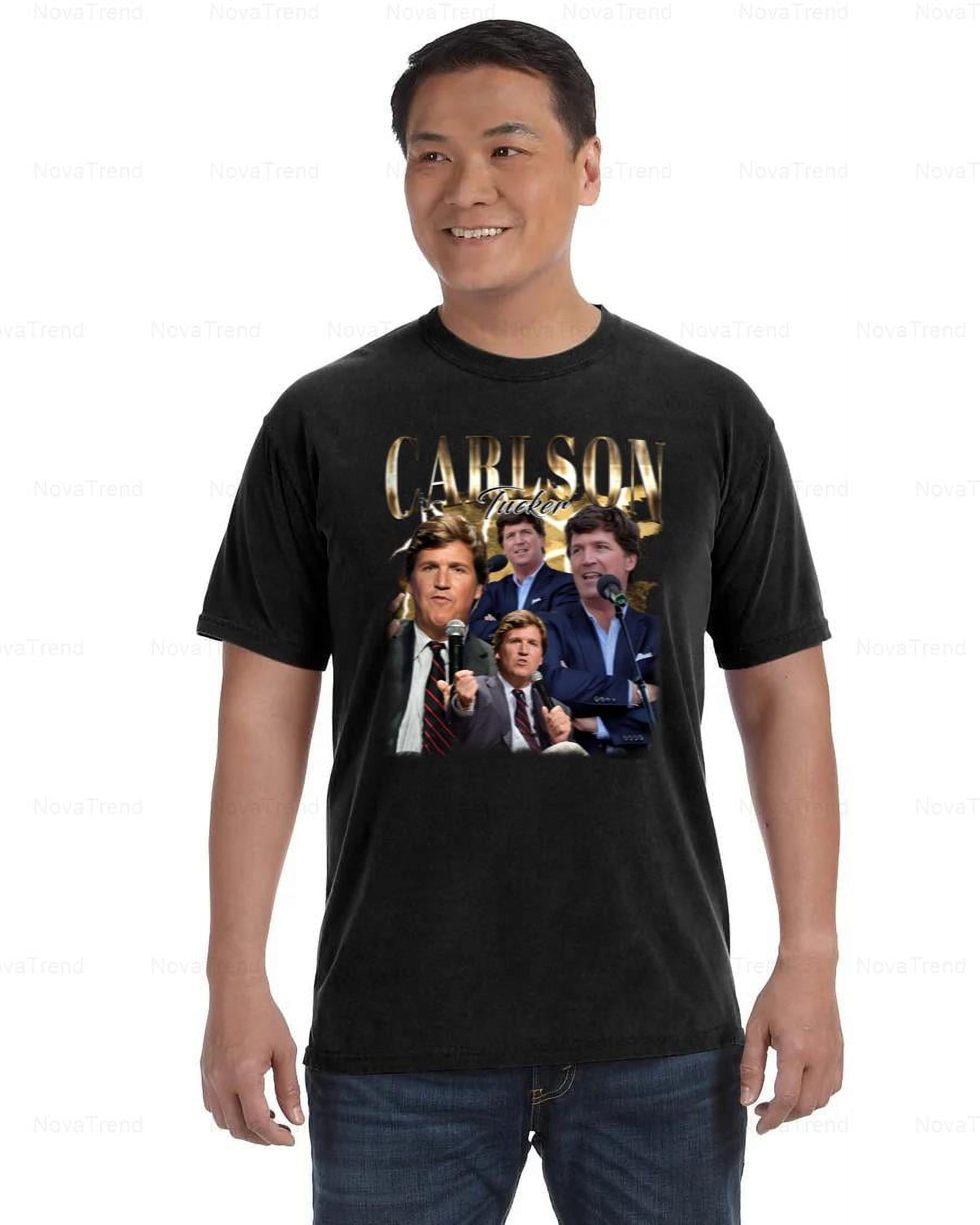 Tucker Carlson Comfort Color T-Shirt Retro Bootleg Style for Bold ...