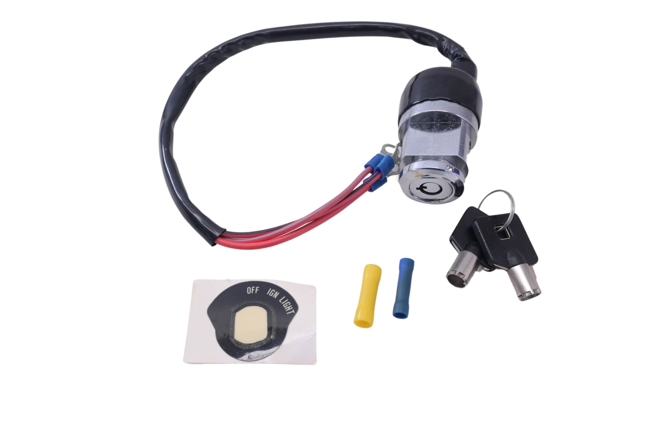 Tucker Rocky 21-5544 Biker's Choice Round Security Key Ignition Switch ...