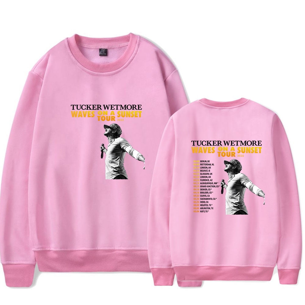 Tucker Wetmore Tour 2025 Merch Long Sleeve Crewneck Sweatshirt For Men ...