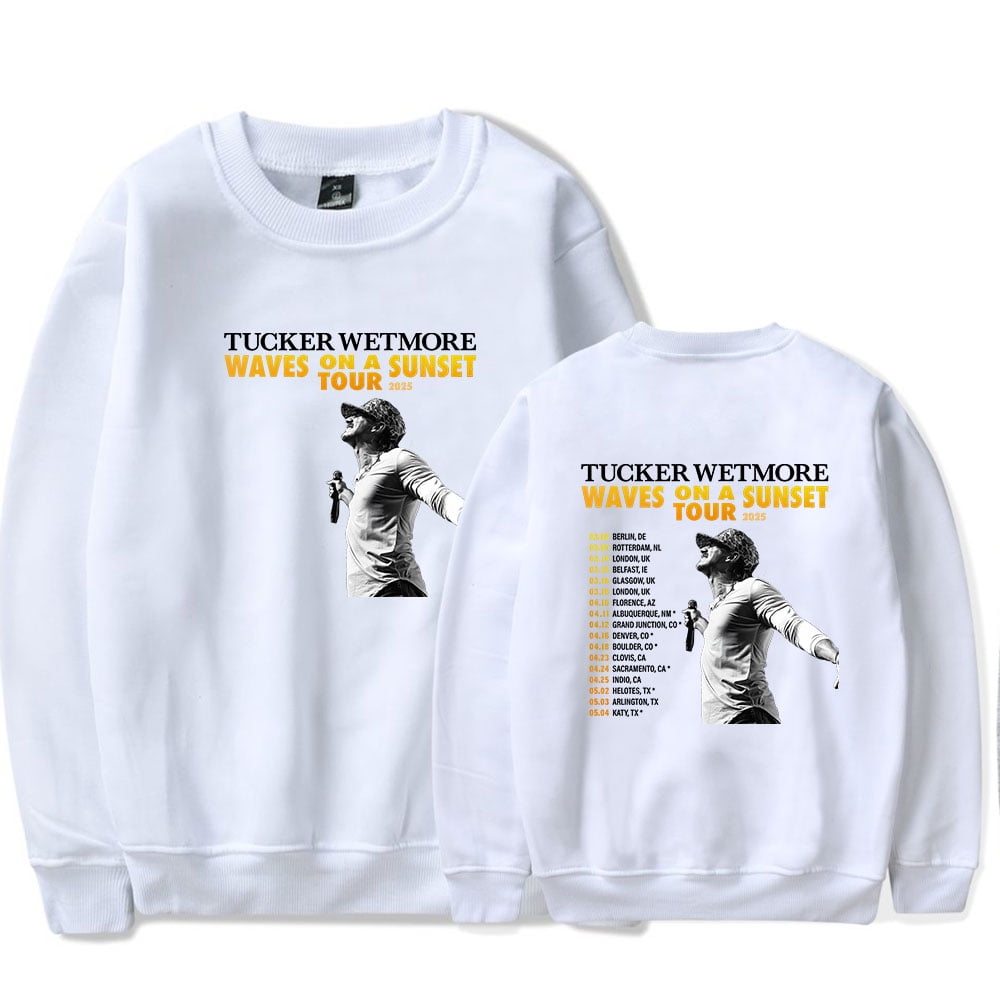 Tucker Wetmore Tour 2025 Merch Long Sleeve Crewneck Sweatshirt For Men/Women Unsiex Rapper Hip ...