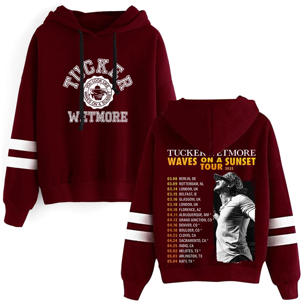 Tucker Wetmore Waves On A Sunset 2025 Tour Merch Pocketless Parallel ...