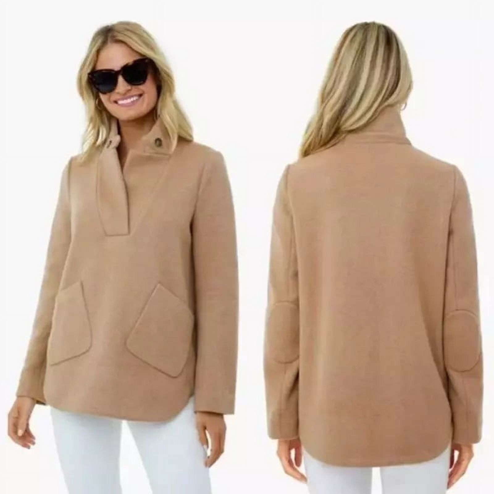 Tuckernuck Emerson Womens' Size XXL Wool Blend Tan Popover Jacket ...