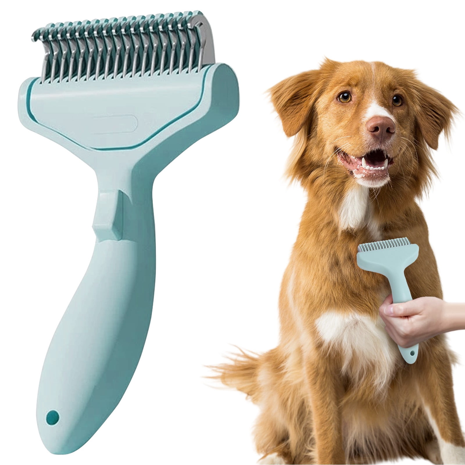 Tucknest Pet Dematting Comb for Dogs and Cats, Stainless Steel ...