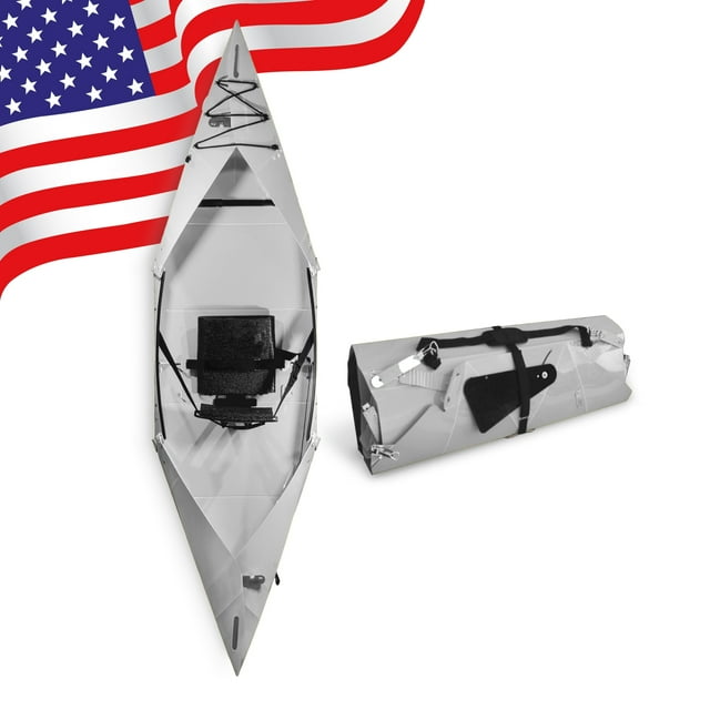 Tucktec 10' PRO Foldable Kayaks - Full Size White Folding Kayak ...