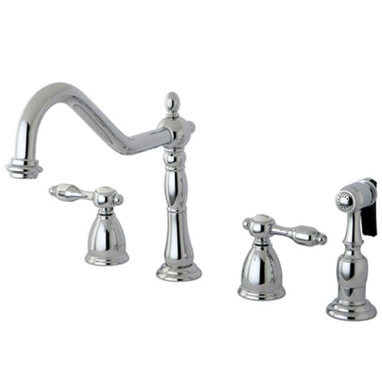 Tudor 8 in. Center Kitchen Faucet With Brass Sprayer - Walmart.com