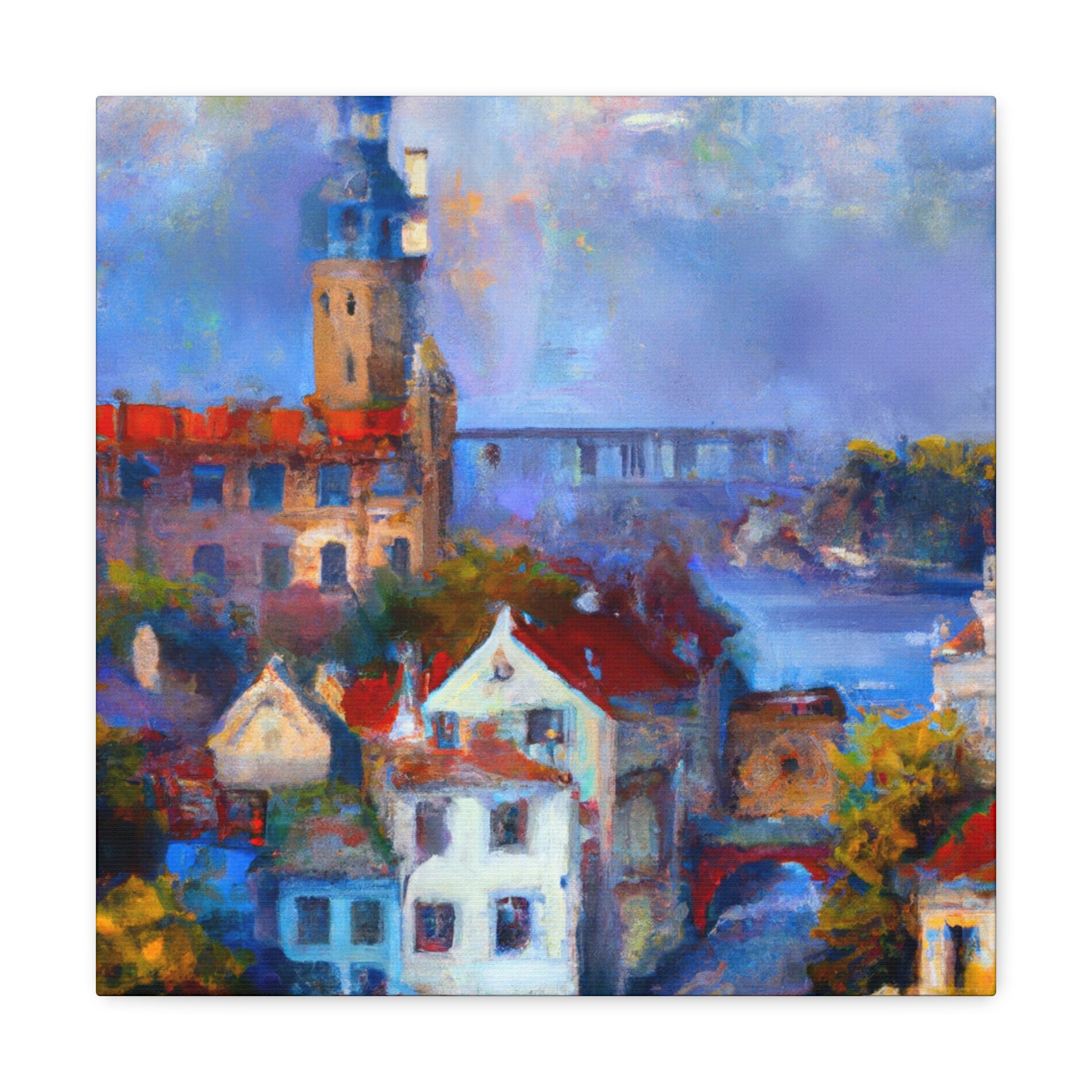 "Tudor Palace Impressionism" - Canvas - Walmart.com