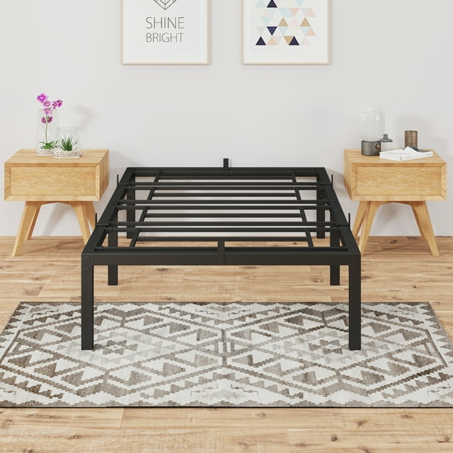 Tuekys 14'' Heavy Duty Metal Twin Bed Frame, 800 lbs Capacity, Sturdy ...