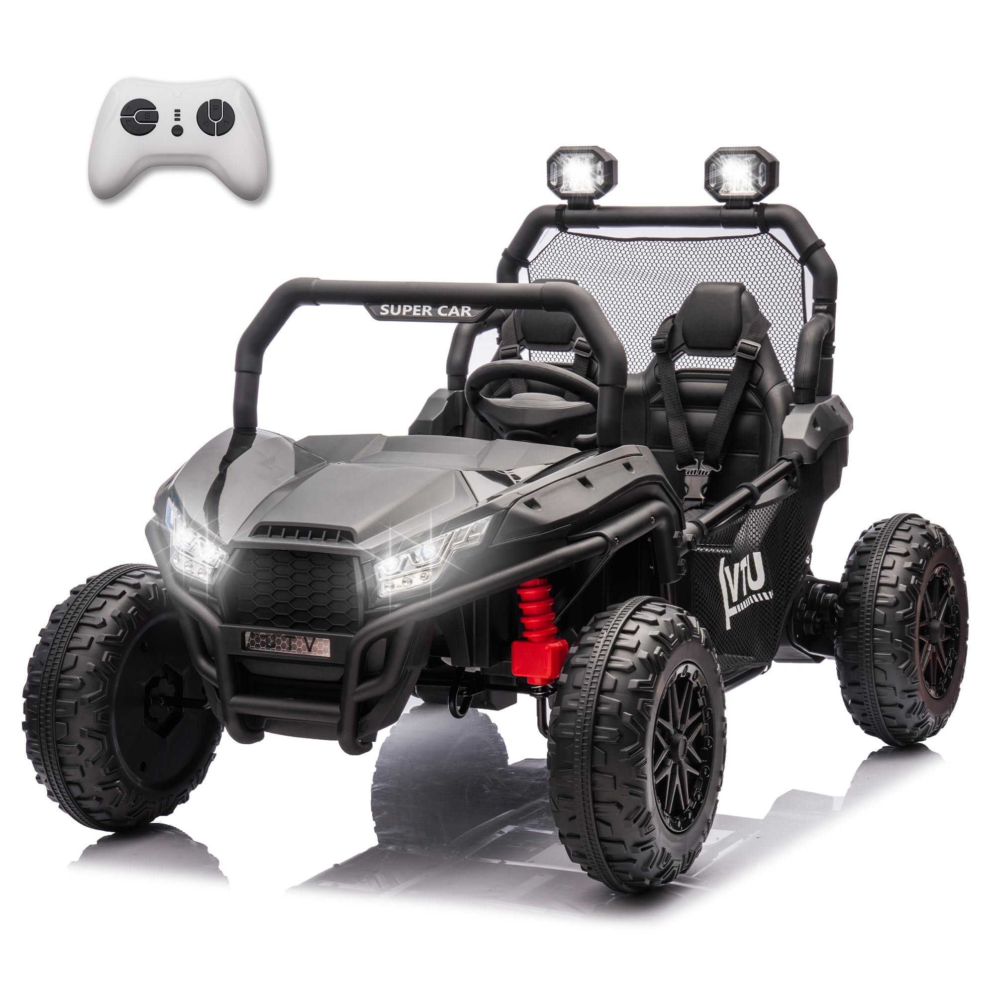 Tuekys 24V Kids Ride on UTV, 2 Seater 7Ah 2x200W Batterry Powered Ride ...