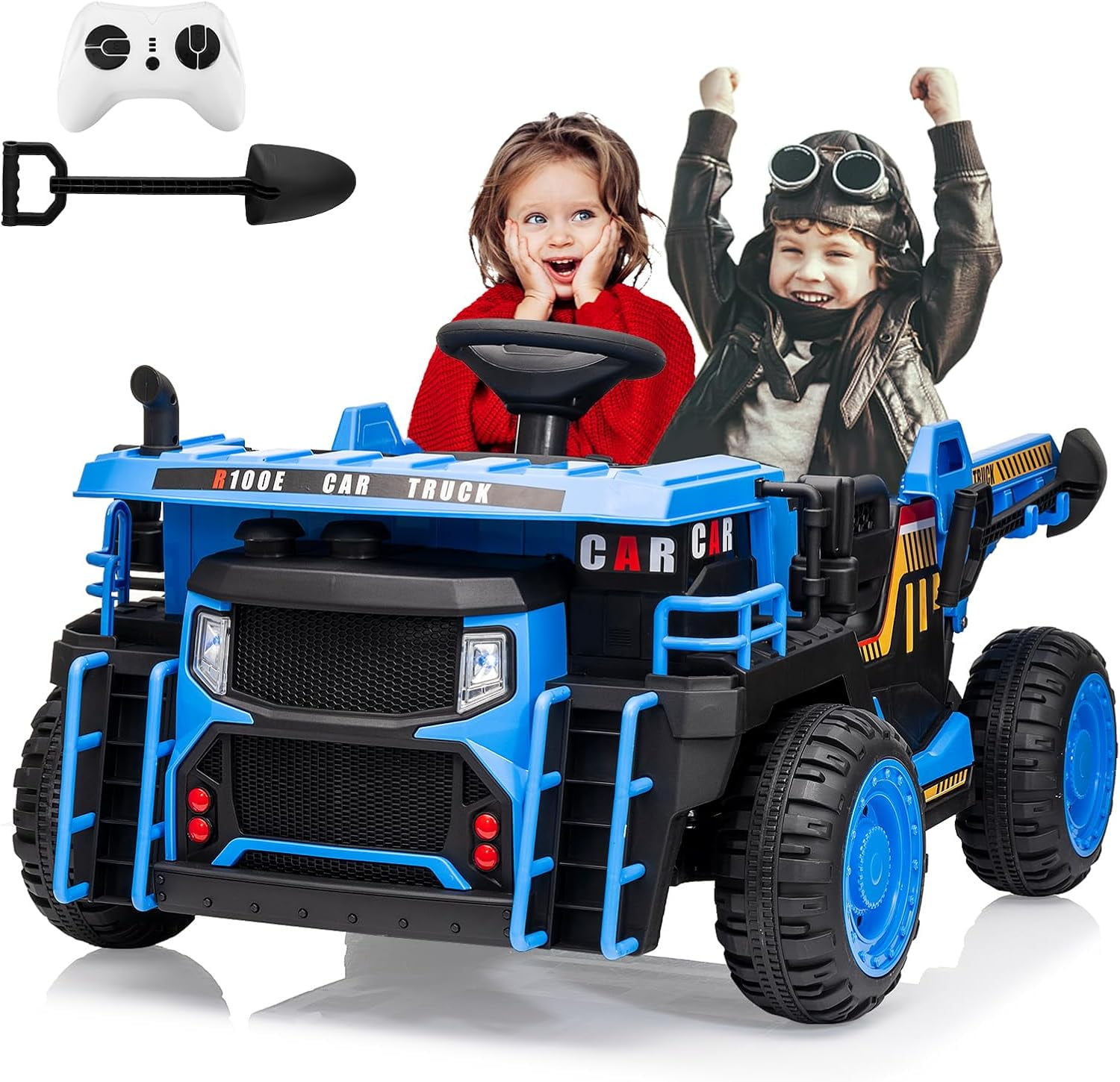 Tuekys 24V Kids Ride on Dump Truck, Electric Car Toy with Remote ...