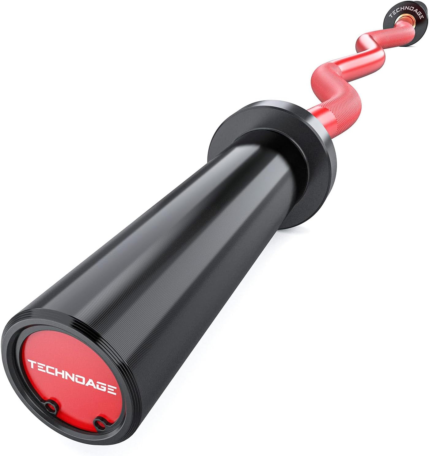 Tuekys 47 Inch Barbell Bar for Weightlifting and Powerlifting, Weight ...