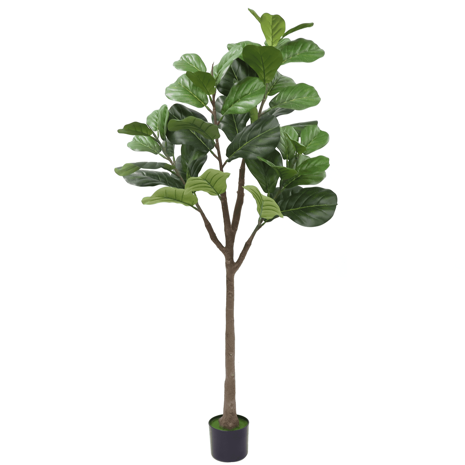 Tuekys 5FT Artificial Fiddle Leaf Fig Tree, Tall Artificial Plants for ...