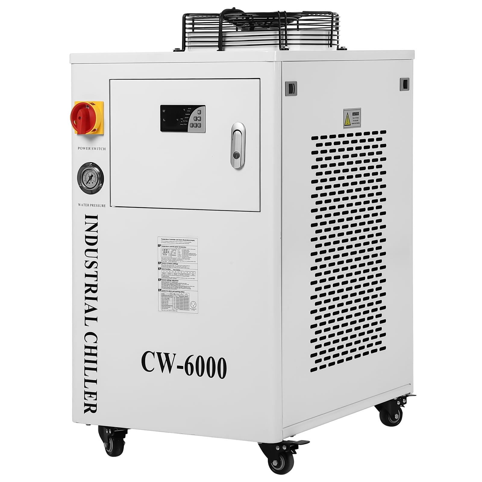 Tuekys CW-6000 15L Industrial Water Chiller, 0.73hp 8.7gpm Water ...