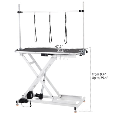 Upgrade Electric Pet Grooming Table Super Deluxe 50'' Heavy Duty ...
