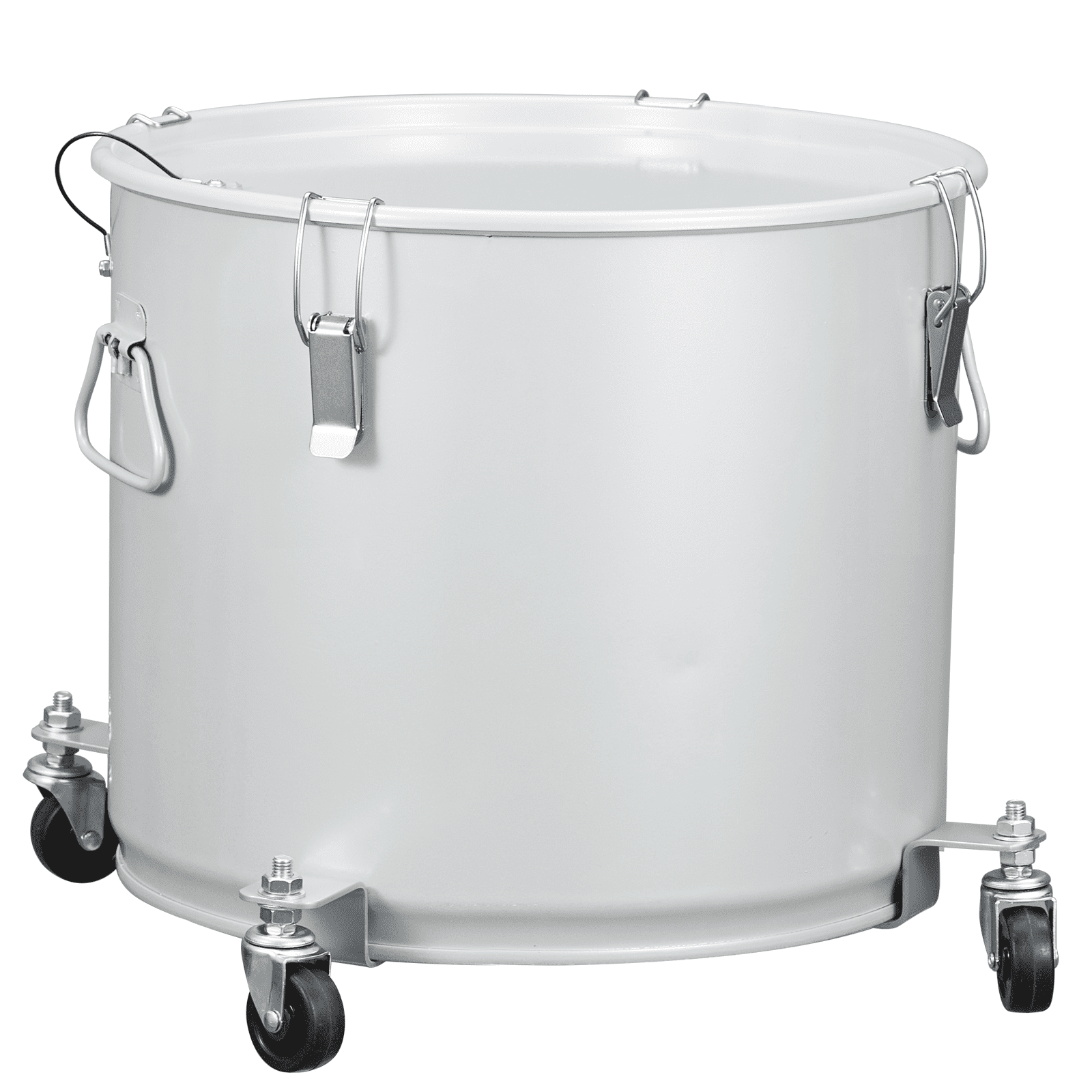 Tuekys White Oil Filter Drum With Wheels And Lid - 10 Gallons Gb05 ...