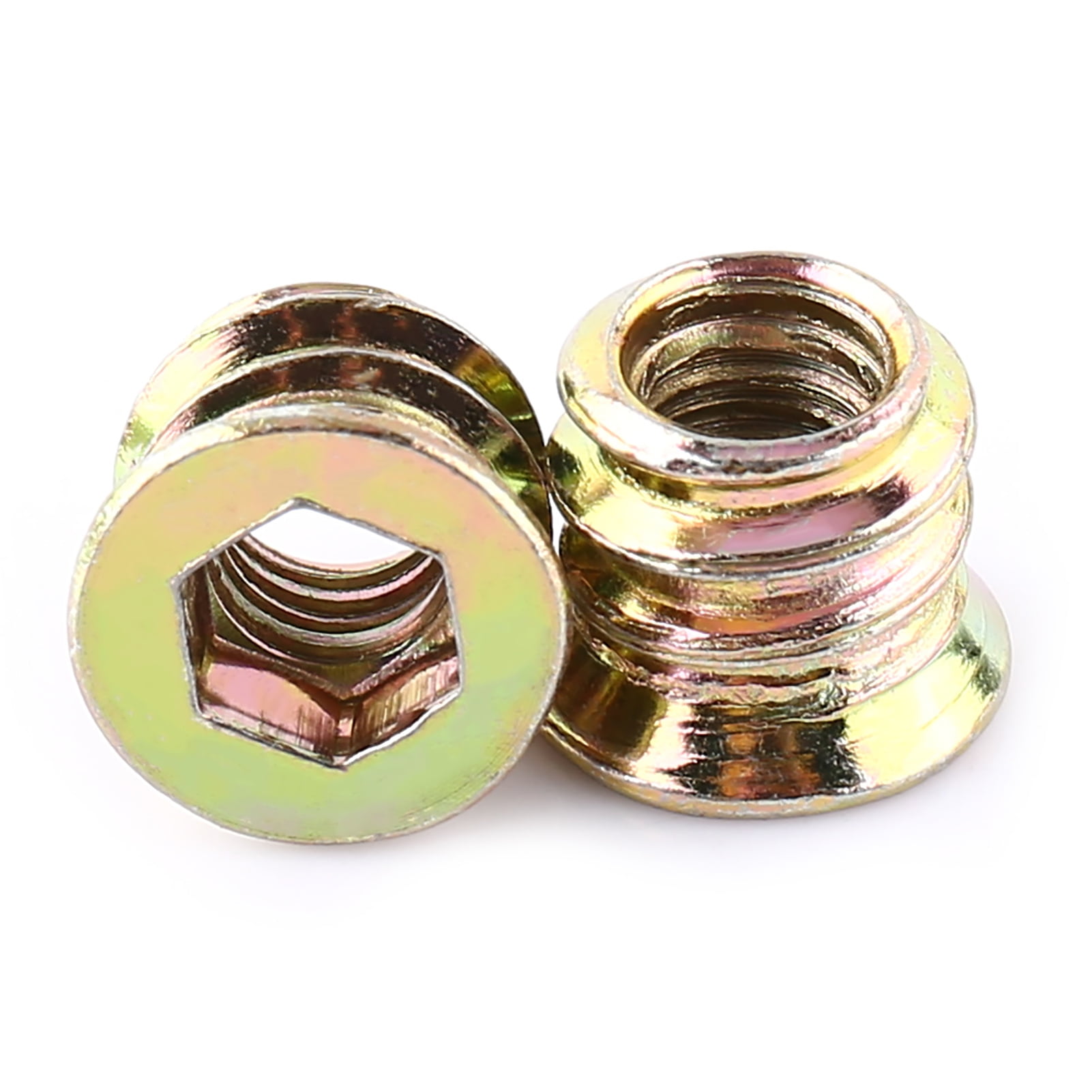 Tuerca de inserción -20 piezas de acero al carbono Tuercas de inserción ...