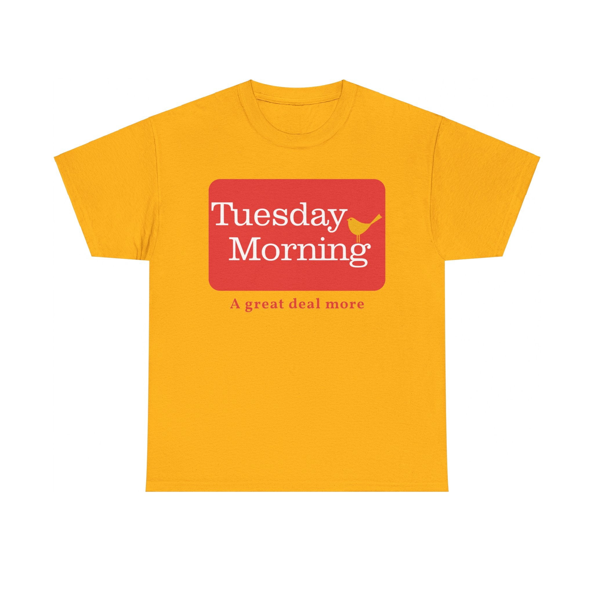 Tuesday Morning Retail Store Nostalgic T-shirt (Gold, XL) - Walmart.com