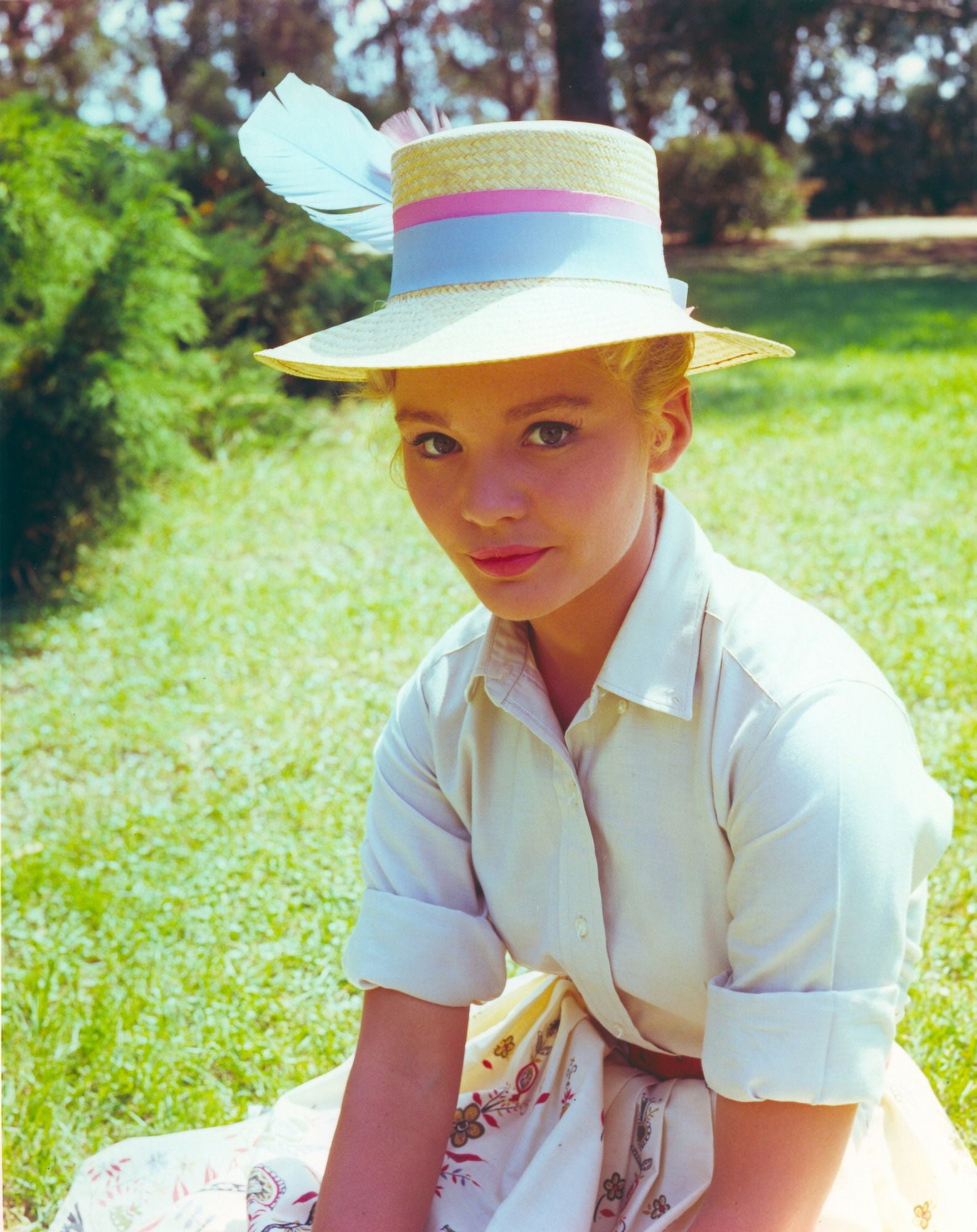 Tuesday Weld Portrait wearing Hat with Feather Photo Print (8 x 10 ...