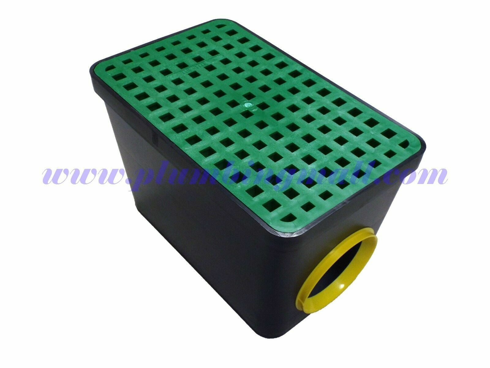 Tuf-Tite Two Hole Drain Sump w/ Green Drain Grate - 9"x14"x9" - Walmart.com