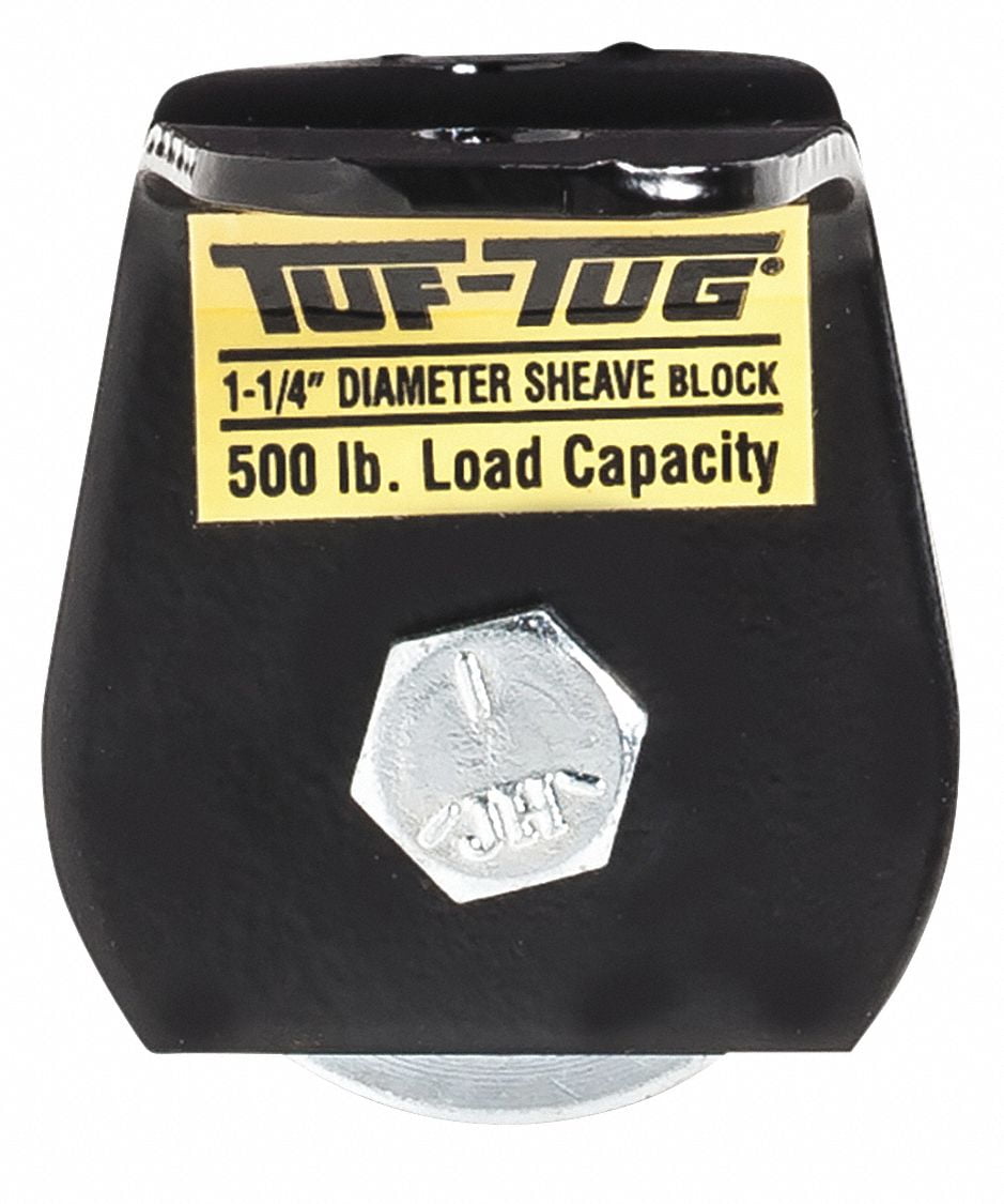 Tuf-Tug Wire Rope Block,1-1/4" dia.,Flat,500 Lb. TTSB500FM - Walmart.com