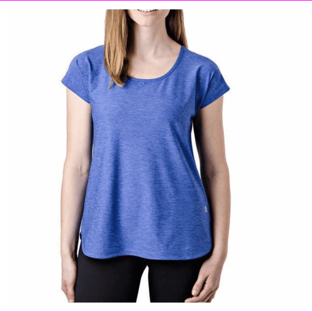Tuff Athletics Women Lightweight Keyhole T-shirt S/Blue - Walmart.com