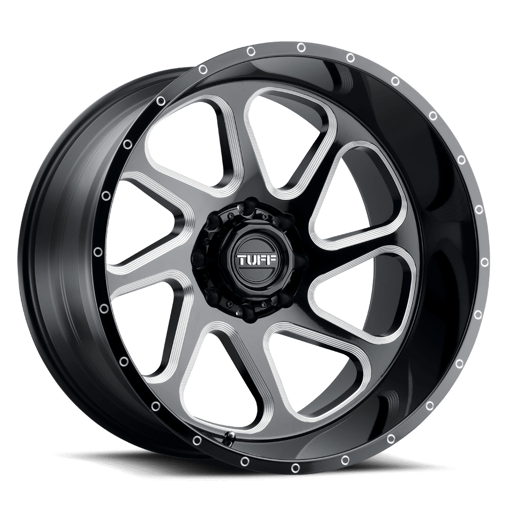 Tuff Cast Aluminum Rim TUT2B 26X14 8X170 G-BLK MILL -72MM, 2614T2B ...