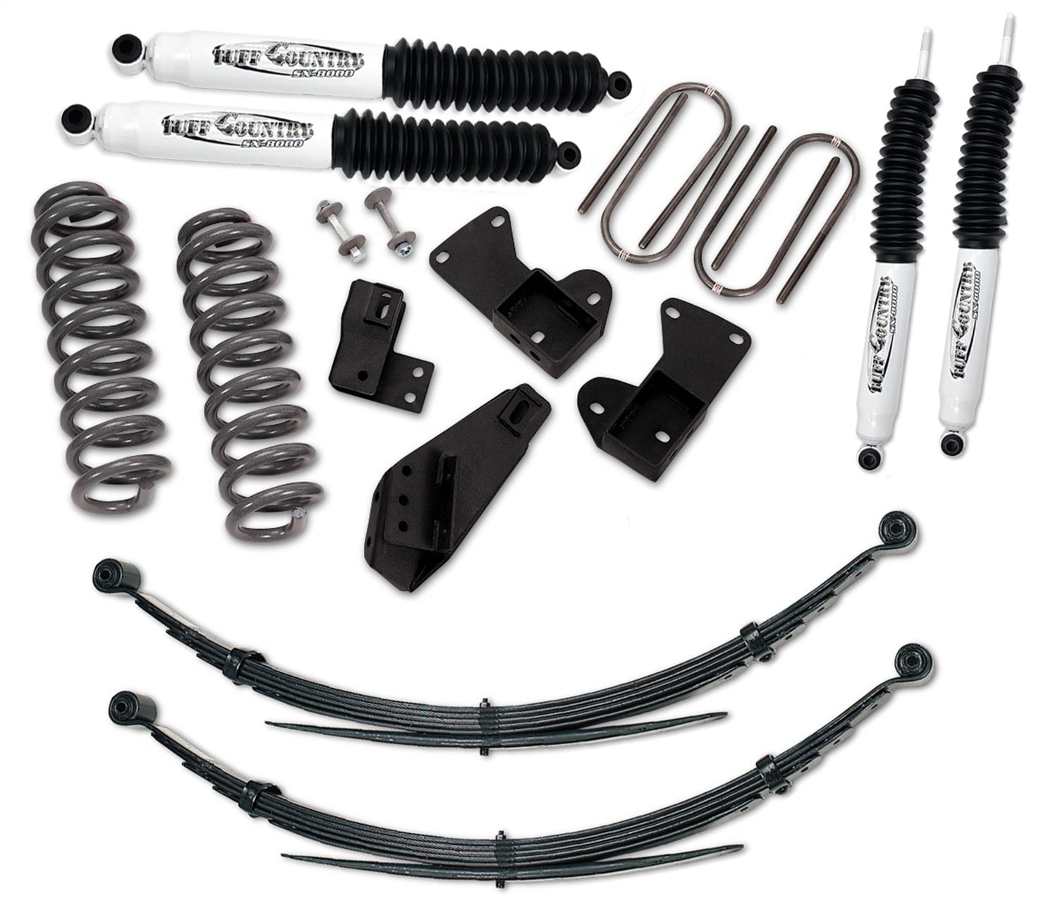 Tuff Country 81-96 Ford Bronco 4x4 2.5in Lift Kit with Rear Leaf ...