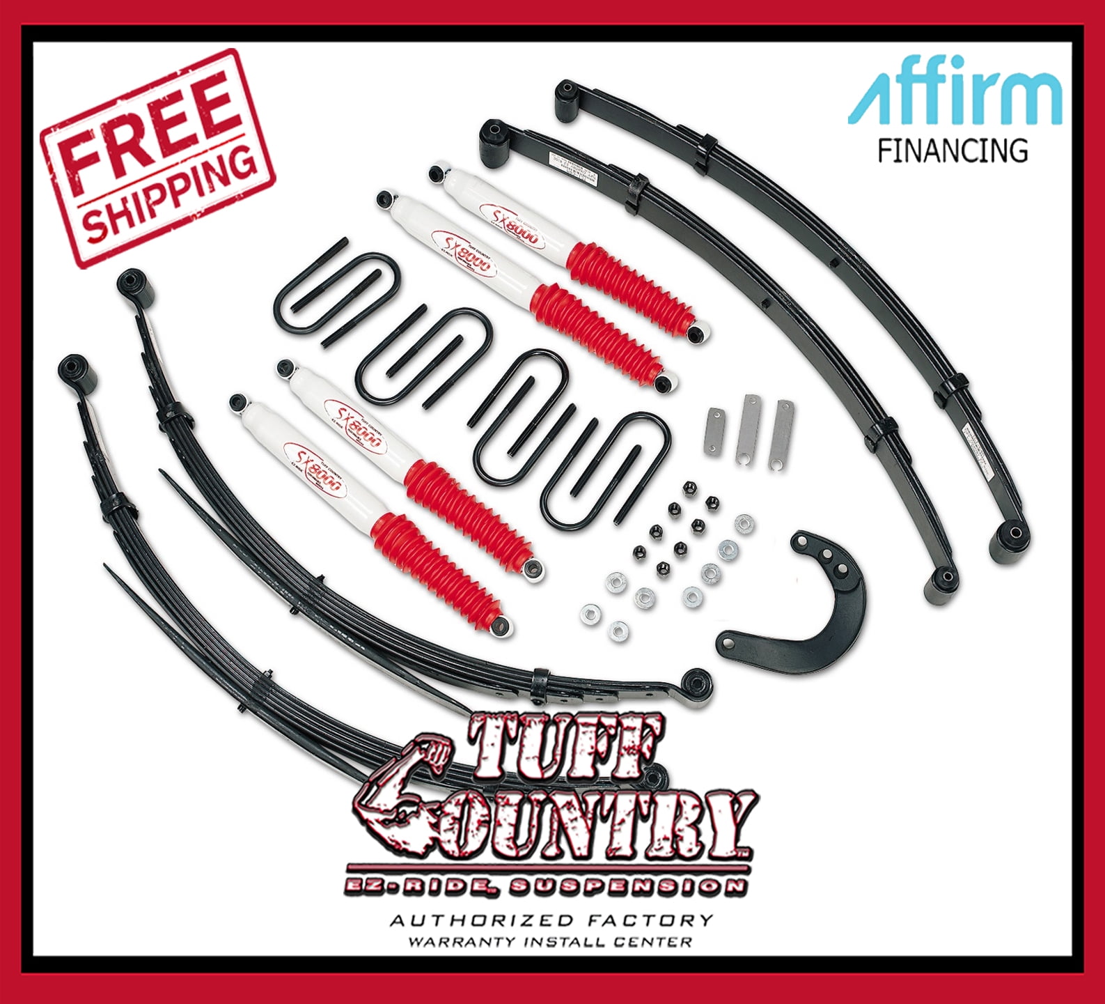 Tuff Country Lift Kit with Shocks - 14721KN Fits select: 1973-1986 ...