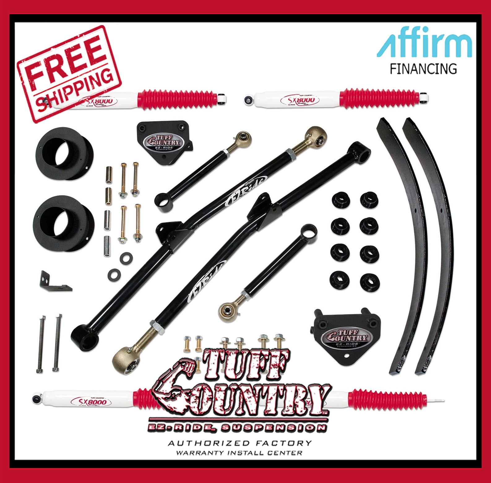 Tuff Country Lift Kit with Shocks - 33926KN Fits select: 1999-2002 ...