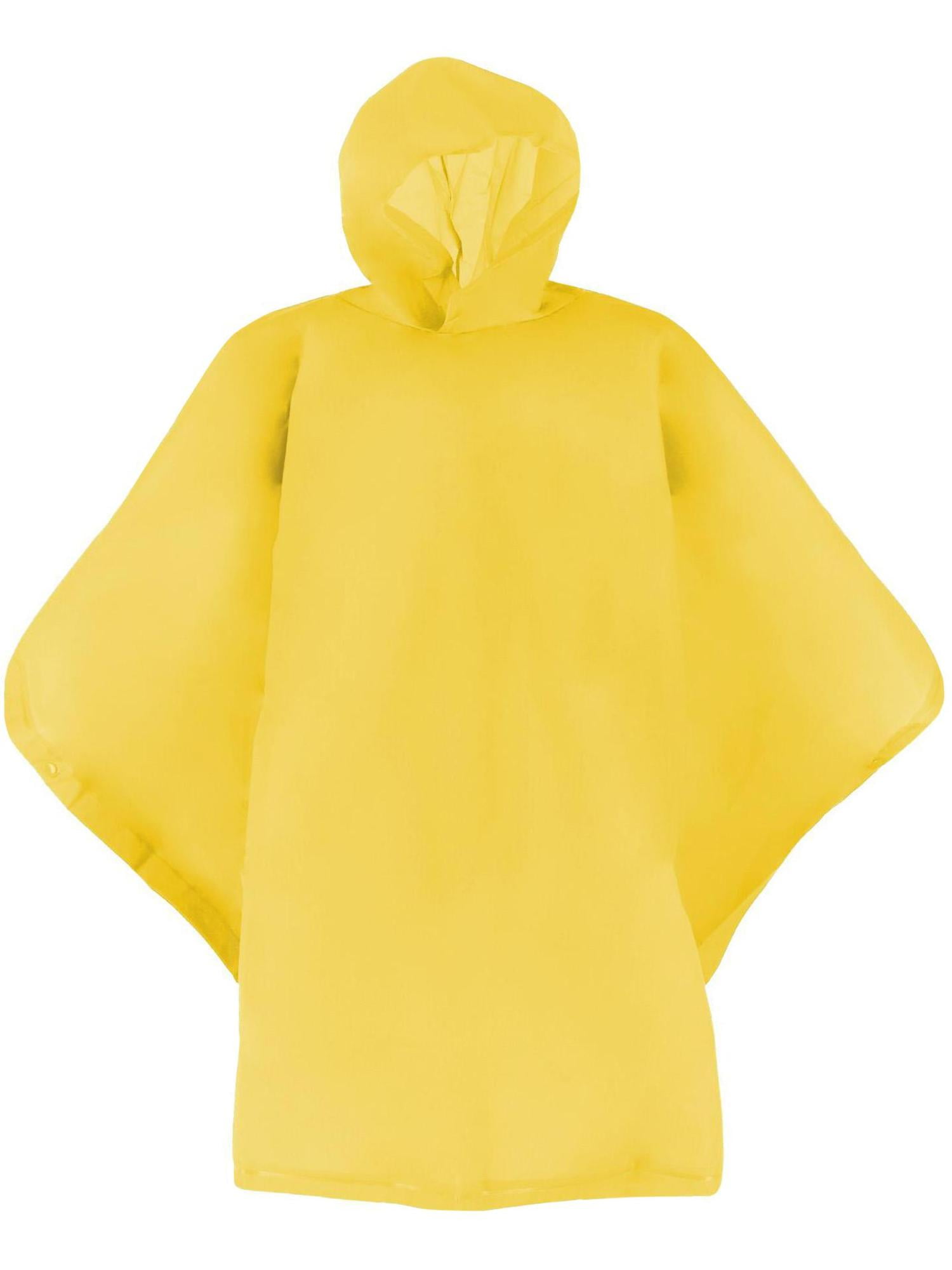 Tuff Grip Portable Adult PVC Reusable Rain Poncho with Hood - Travel ...