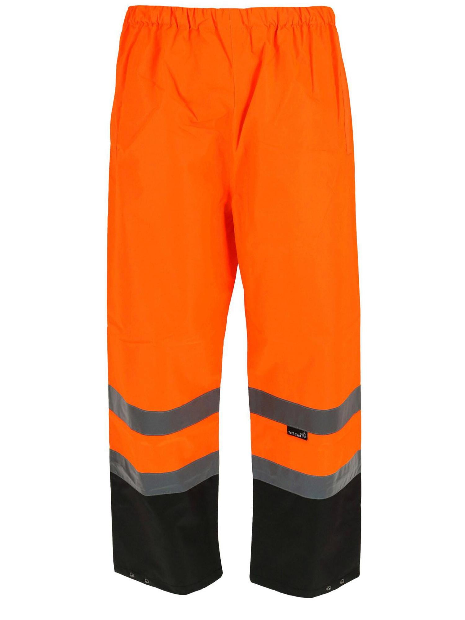 Tuff Grip Fluorescent Waterproof Pants with Reflective Strips (Men ...