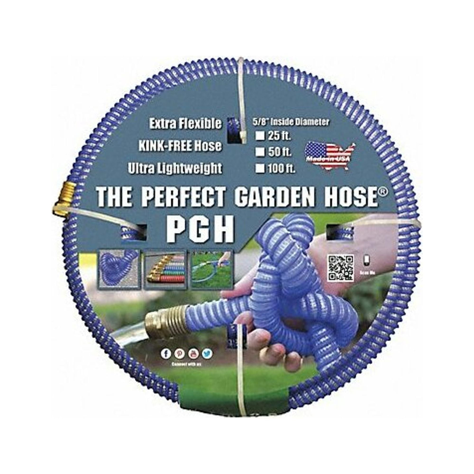 Tuff Guard Water Hose,5/8"I.D.50 ft. PGH-50-RD - Walmart.com
