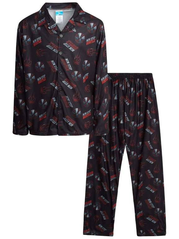 Frosted Flakes Boys Tony Tiger Long Sleeve Henley Pajamas Set, 2-Pieces ...