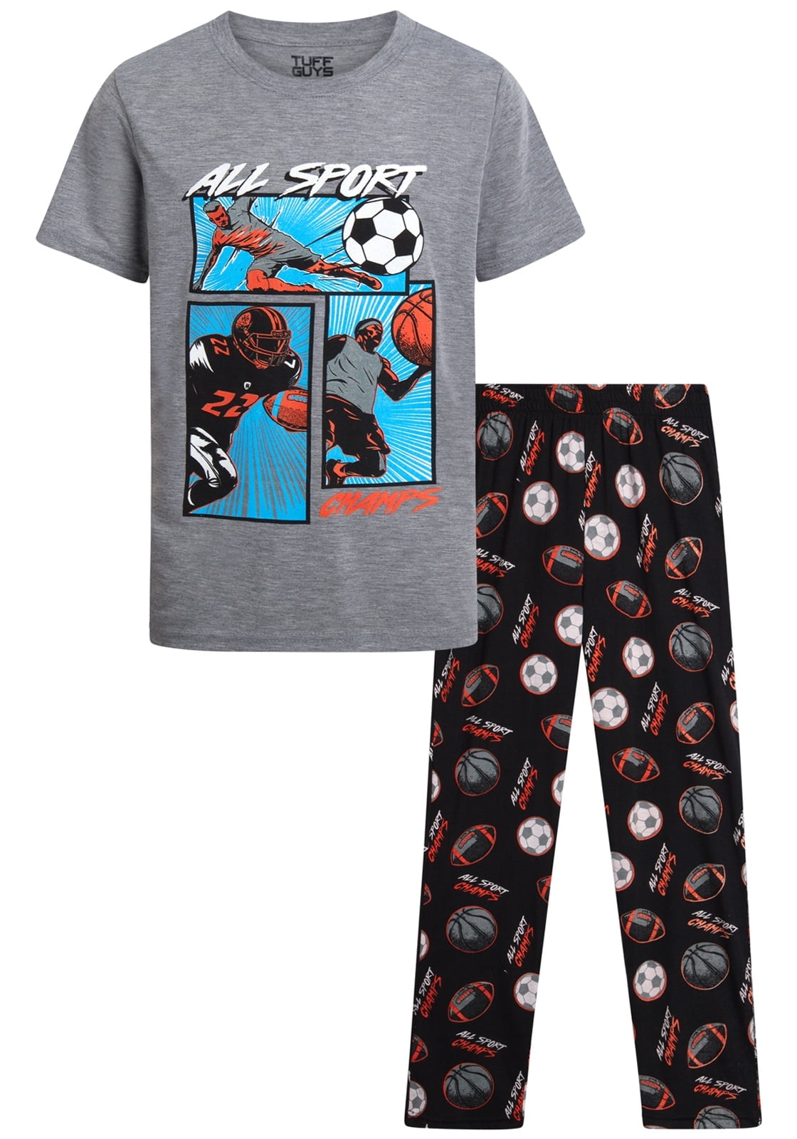Tuff Guys Boys' Pajama Set - 2 Piece Sleep Shirt and Lounge Pants ...