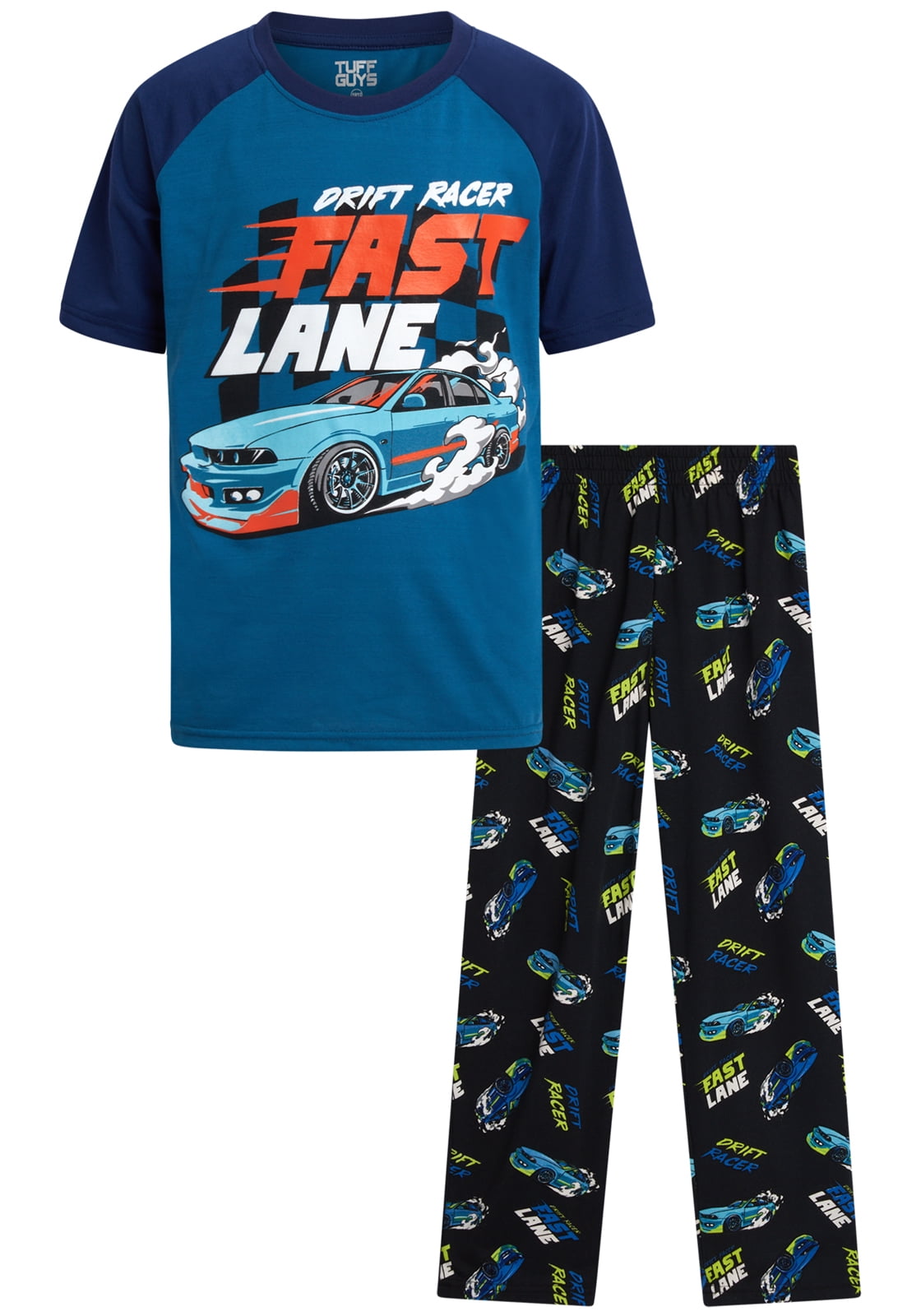 Tuff Guys Boys' Pajama Set - 2 Piece Sleep Shirt and Lounge Pants ...