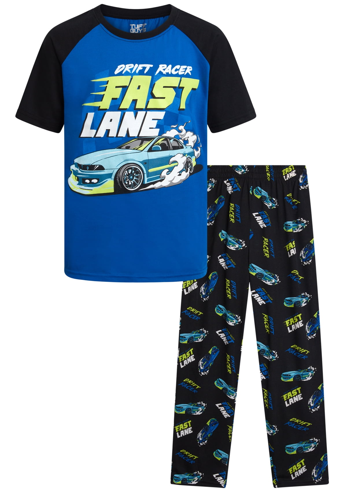 Tuff Guys Boys' Pajama Set - 2 Piece Sleep Shirt and Lounge Pants ...