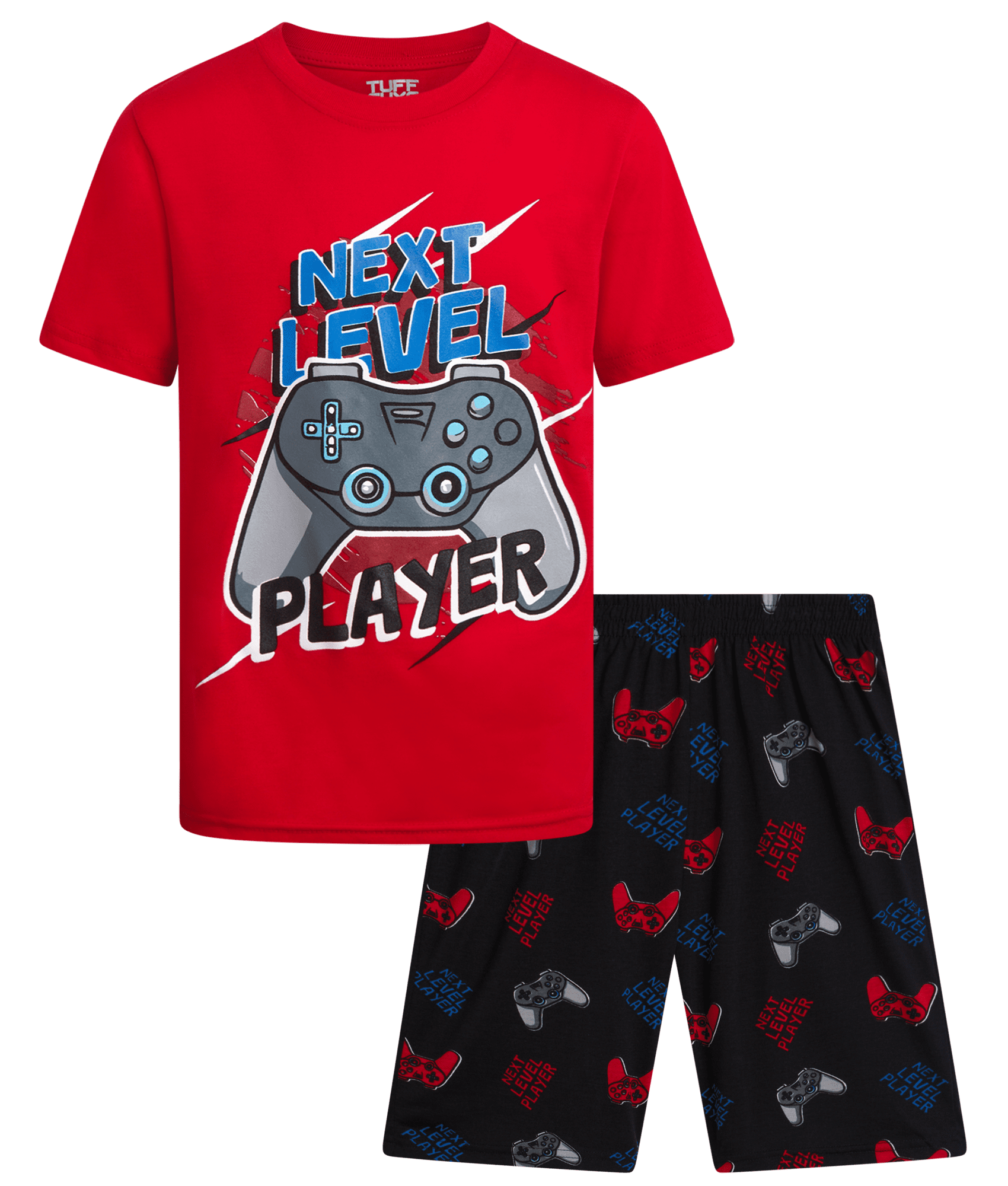 Tuff Guys Boys' Pajama Set - 2 Piece Sleep Shirt and Lounge Shorts ...