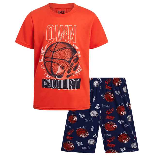 Tuff Guys Boys' Pajama Set - 2 Piece Sleep Shirt and Lounge Shorts ...