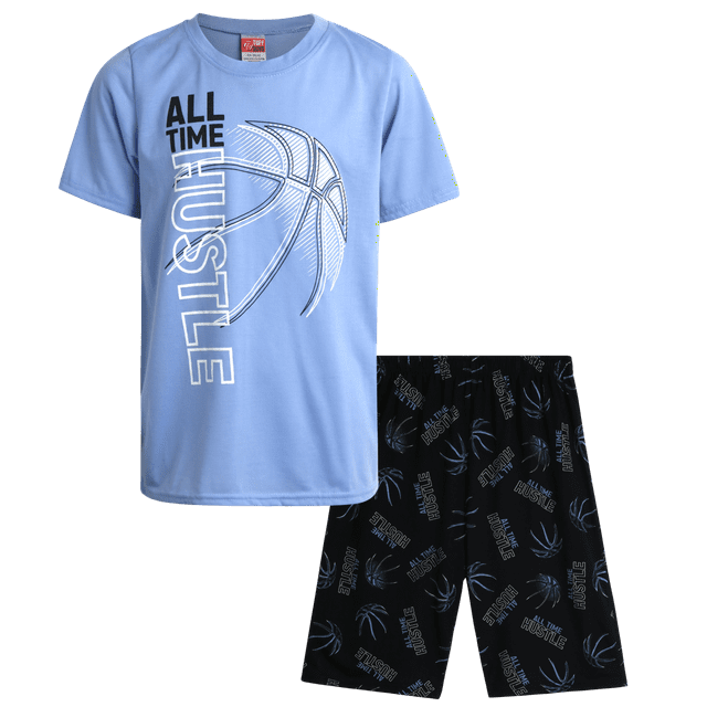 Tuff Guys Boys' Pajama Set - 2 Piece Sleep Shirt and Lounge Shorts ...